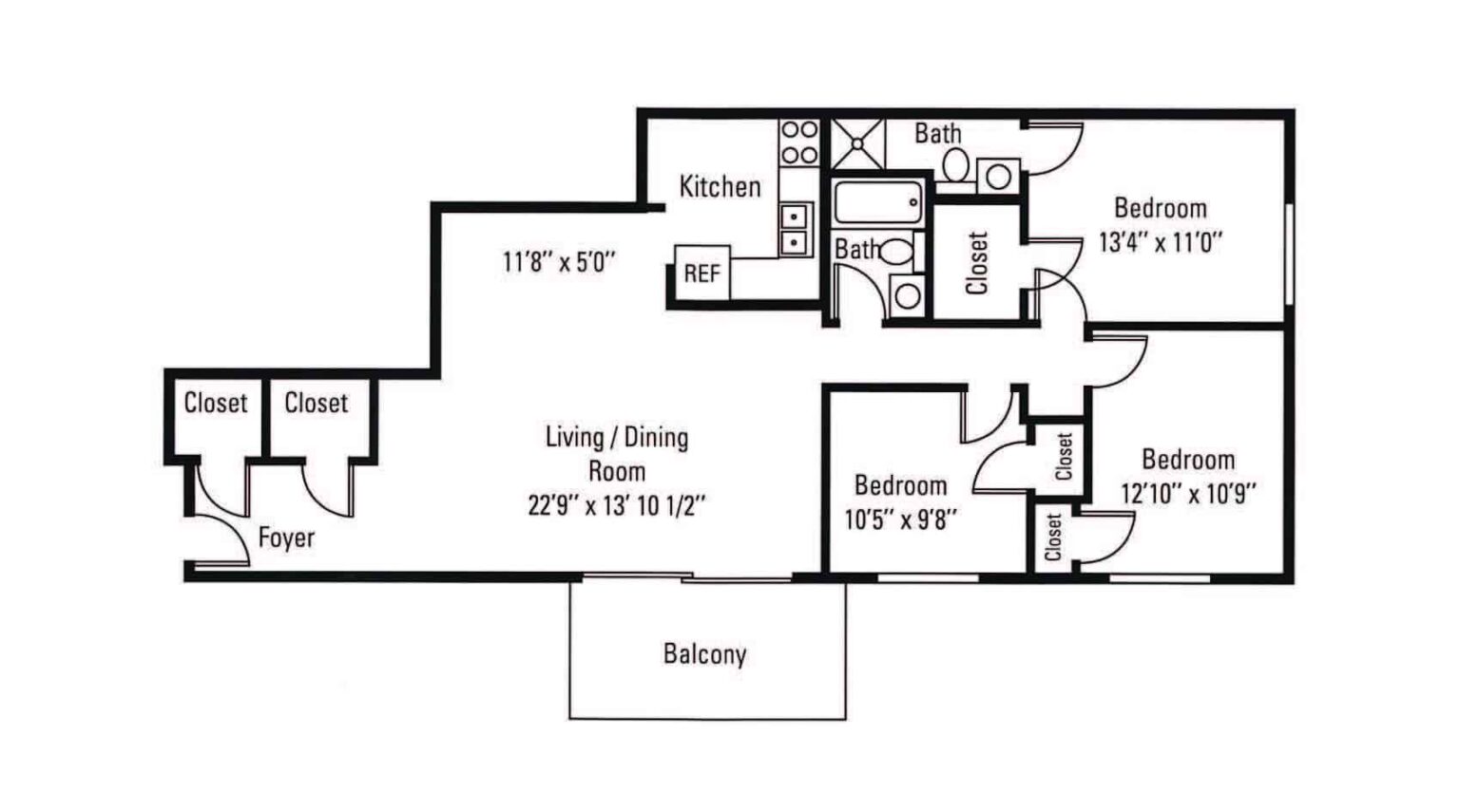 Studio, 1, 2, & 3 Bedroom Floorplans | The Drake Apartments